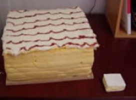 Colossal Vanilla Slice - Pimp That Snack - Epically Supersized Food